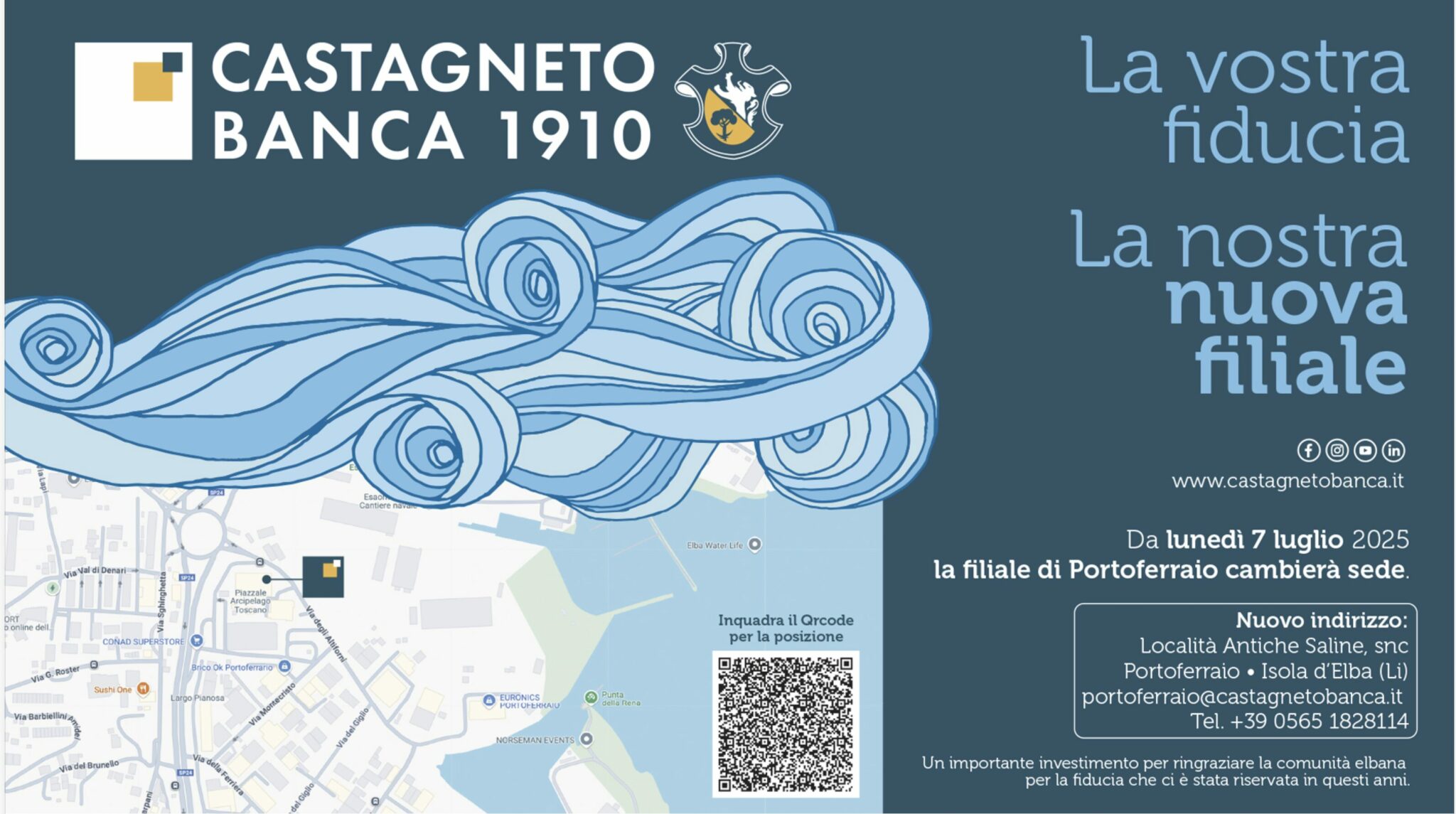 Castagneto Banca amplia i propri locali a Portoferraio • Elbapress