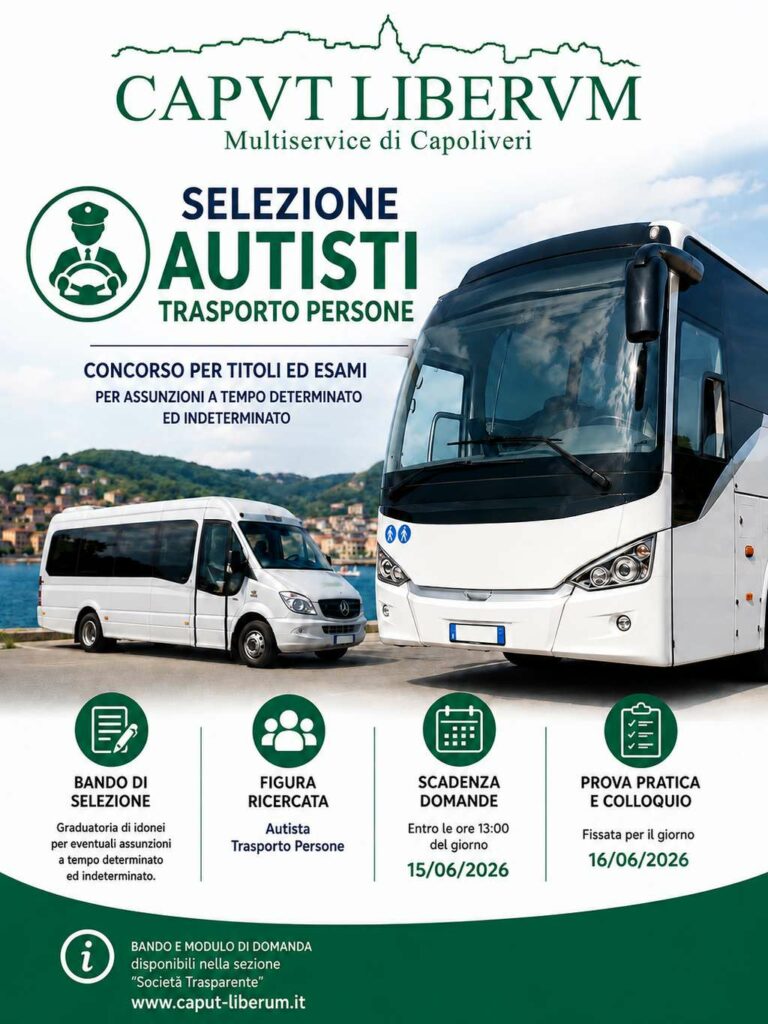 La società Caput Liberum cerca autista per trasporto persone • Elbapress
